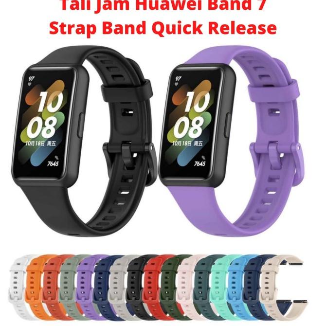 Jual Tali Jam Silicon Huawei Band 7 Strap Band Quick Release 19Mm ...