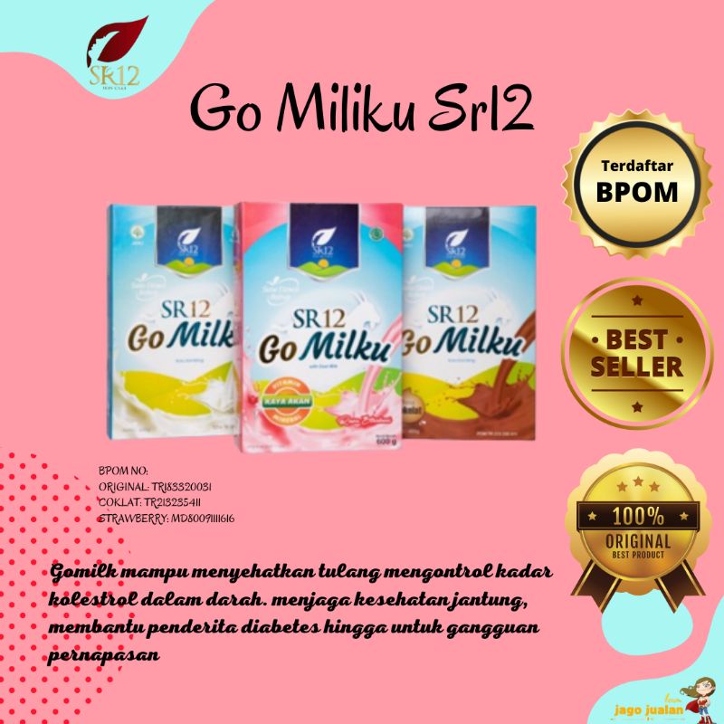 Jual Susu Go Milku Sr12 obat asam lambung herbal | Shopee Indonesia