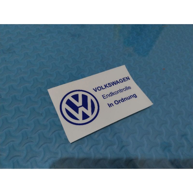 Jual STIKER VW VOLKSWAGEN QUALITY CONTROL TEMPEL DALAM | Shopee Indonesia