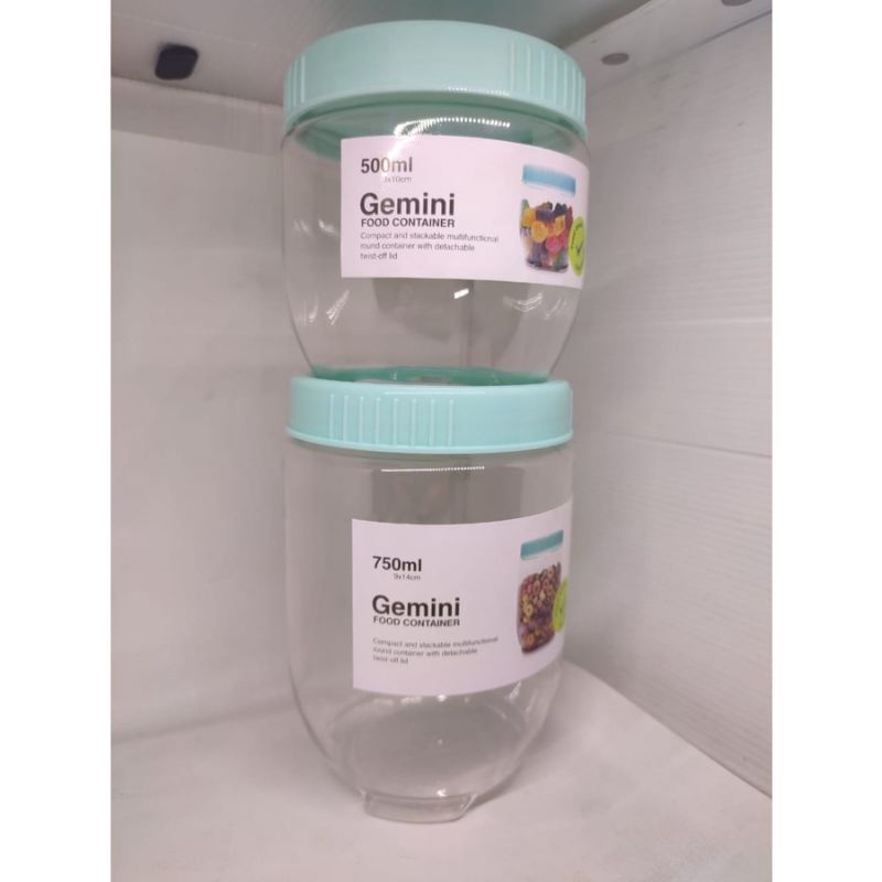 Jual Toples Gemini Food Container 2PCS( 500ML+750ML) | Shopee Indonesia
