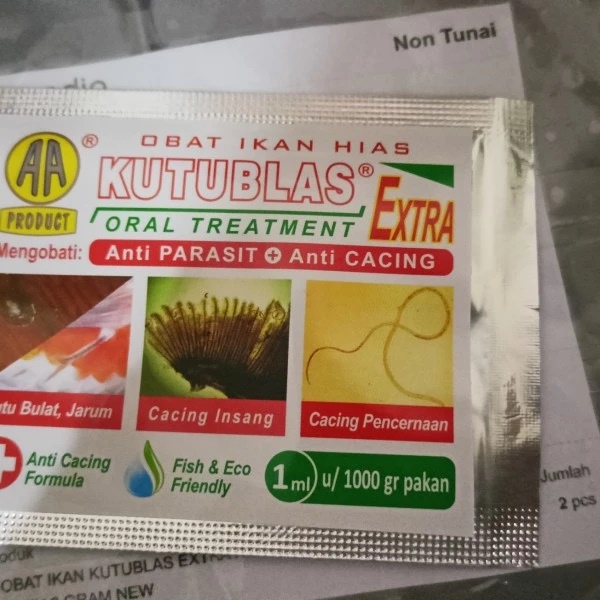 Jual OBAT IKAN KUTUBLAS EXTRA ANTI PARASIT + CACING ATAU KUTU 3 GRAM ...