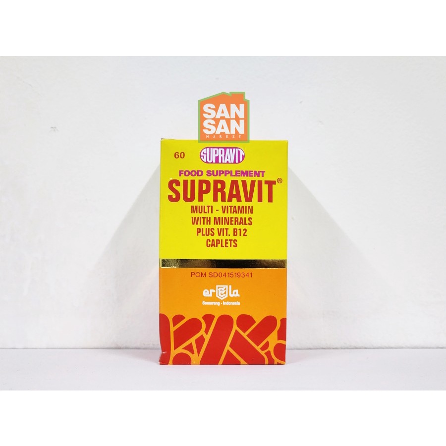 Jual SUPRAVIT Multivitamin & Mineral isi 60 | Shopee Indonesia