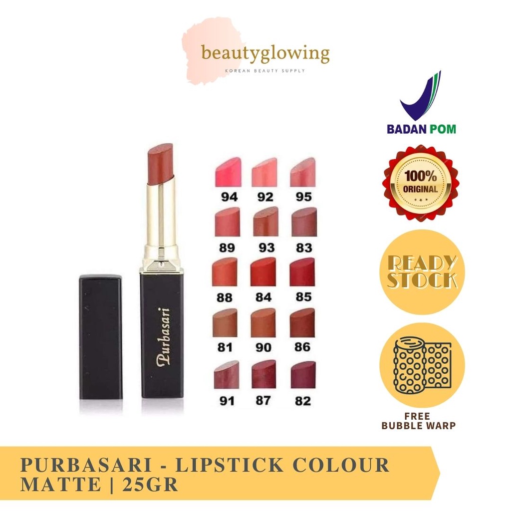 Jual BPOM PURBASARI LIPSTICK COLOR MATTE / PEWARNA BIBIR AWET TAHAN ...
