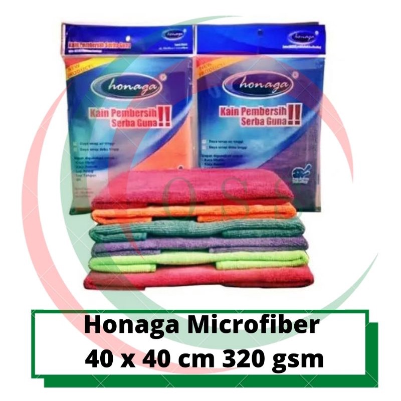 Jual Honaga Lap Microfiber Original 40 x 40 cm 320 gsm | Shopee Indonesia
