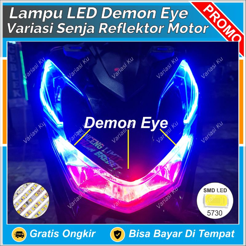 Jual LAMPU DEMON EYE DEVIL EYE VARIO PCX AEROX NMAX BEAT MIO SUPRA CBR ...