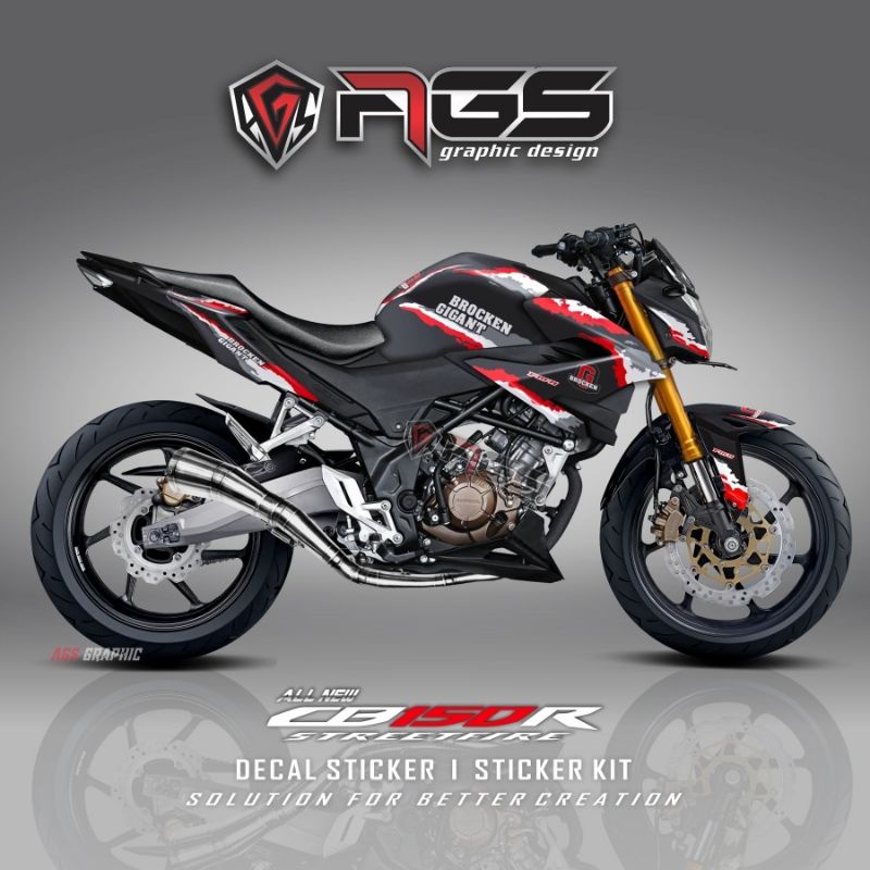 Jual DECAL HONDA CB150R new / DECAL STICKER CB150R V3 Brocken Gigant ...