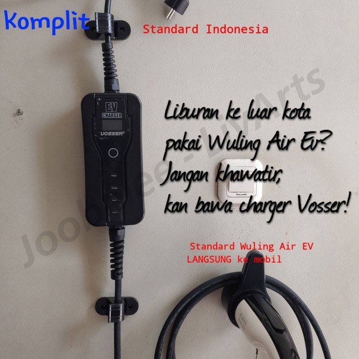 Jual Vosser EV Charger Wuling Air EV 16A 3.5KW Cas Mobil Listrik ...