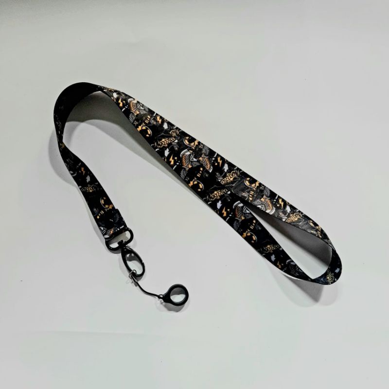 Jual Lanyard Dodle Hitam Tali Gantungan Id Card Handphone Kunci ...