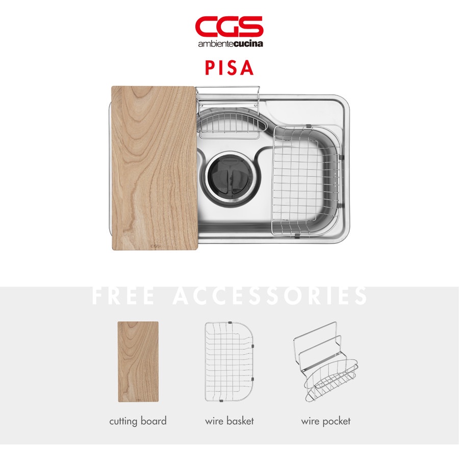 Jual CGS PISA Stainless Kitchen Sink - Bak Cuci Piring | Shopee Indonesia