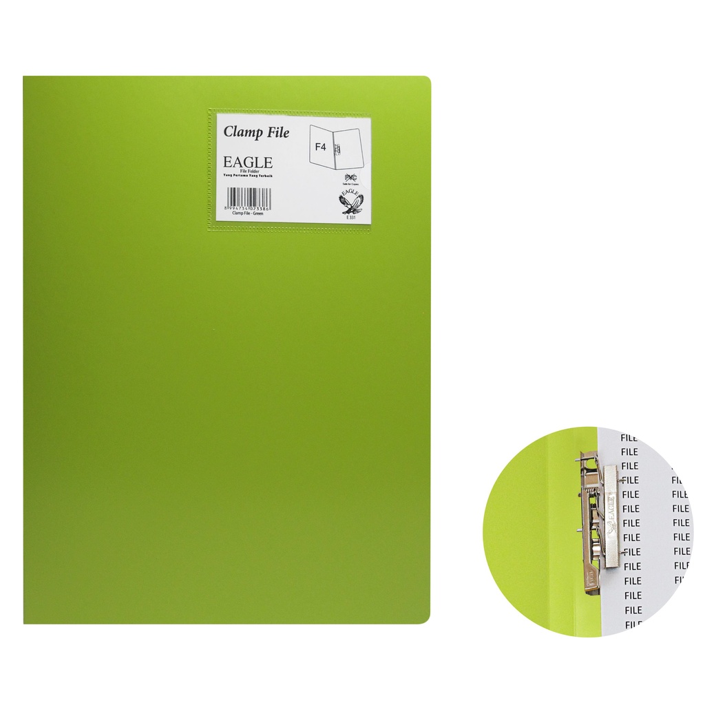 Jual Map Jepit EAGLEFiles F4 (Folio) Clamp File Clip File Map Plastik ...