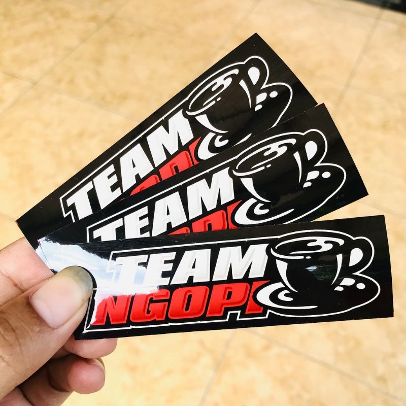 Jual stiker sticker team ngopi | Shopee Indonesia