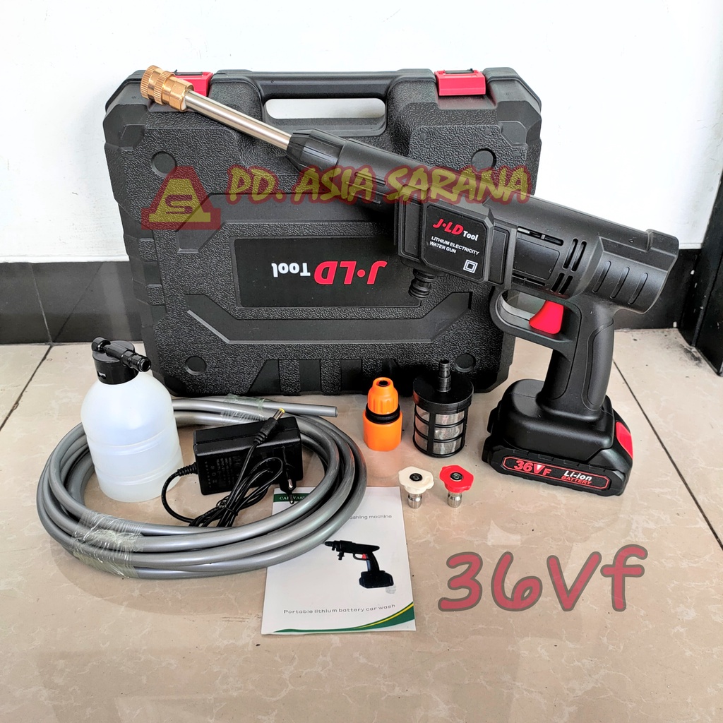 Jual Cordless Jet Cleaner 21v JLD / Mesin Steam Mobil AC Motor Baterai ...