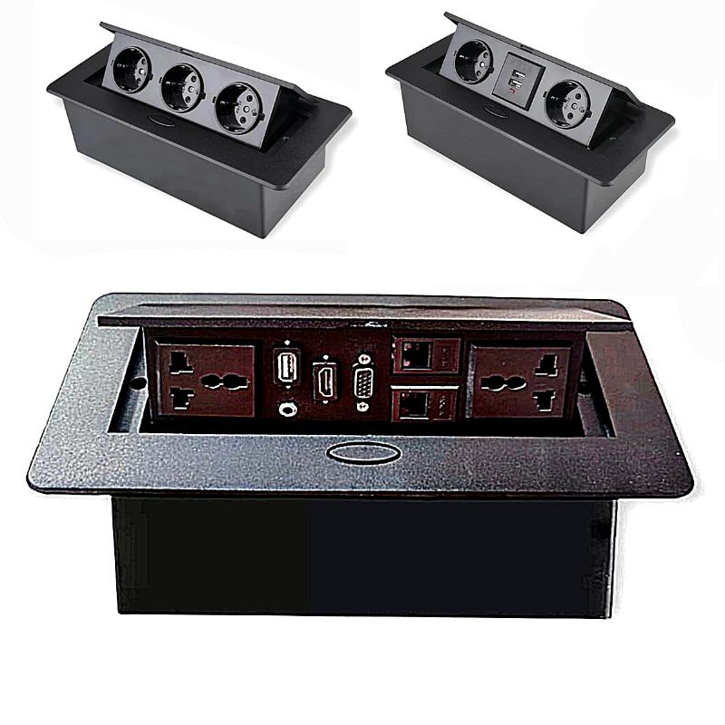 Jual STOP KONTAK MEJA MEETING INBOW/POP UP TABLE SOCKET INBOW | Shopee ...