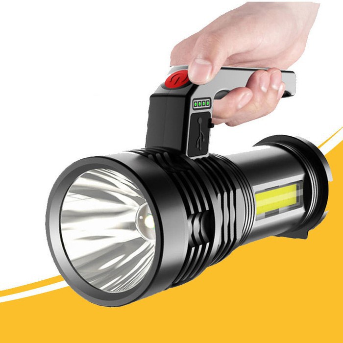 Jual |J.A| Senter LED Dengan Handle / Pegangan 1 Mata Super Terang ...