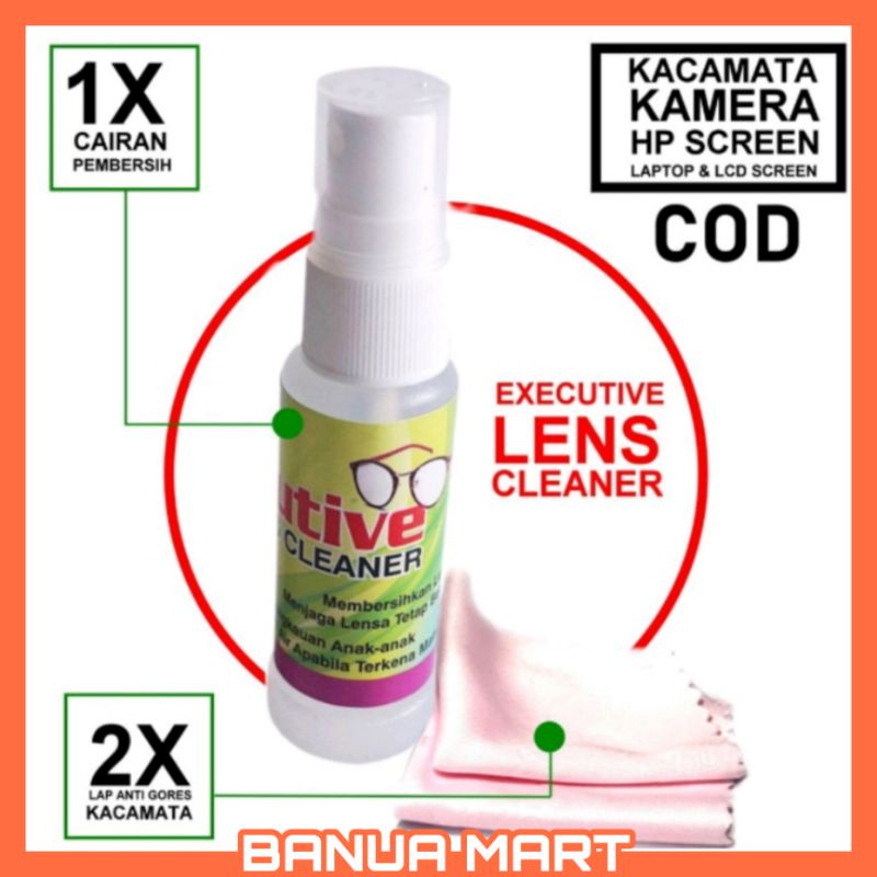 Jual EXECUTIVE LENS CLEANER / Cairan Pembersih Kacamata / Optik / Lensa ...