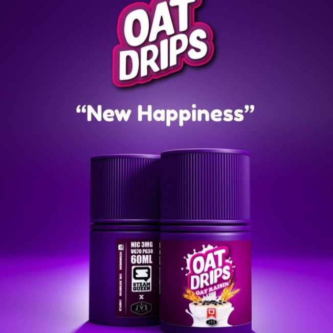 Jual OAT DRIPS V7 LIQUID 60ML OAT RAISIN BY JVS x STEAM QUEEN JUICE ...