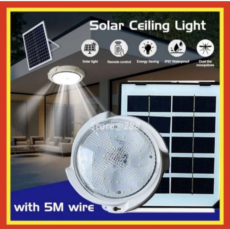 Jual Lampu Tenaga Surya Matahari LED Solar Cell Panel Plafon Ceiling ...