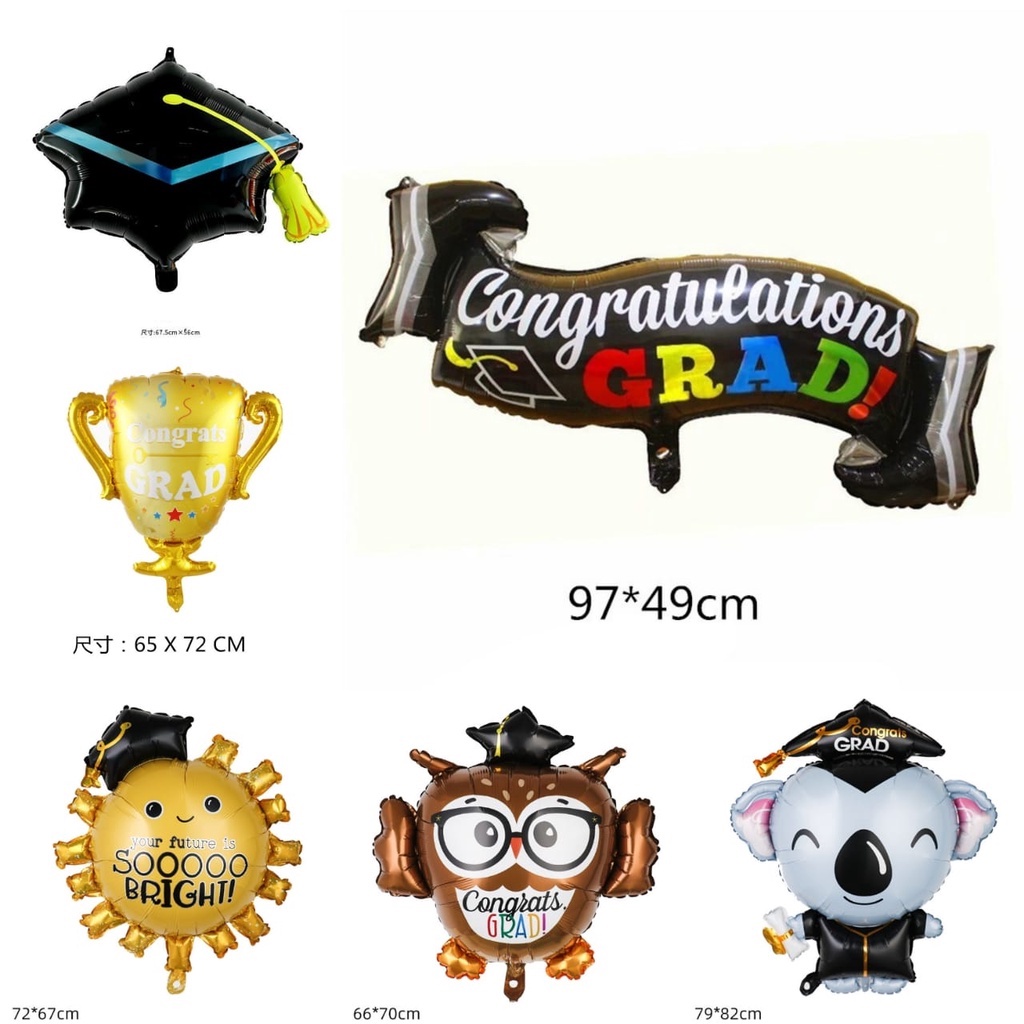 Jual Balon Foil Graduation/ Grad / Wisuda Jumbo | Shopee Indonesia
