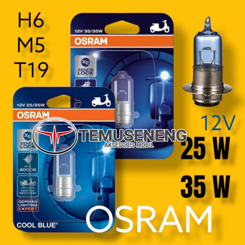 Jual Osram H6 Lampu Depan Motor Halogen Bohlam Matic Bebek 35W 25W - 12 V | Shopee Indonesia