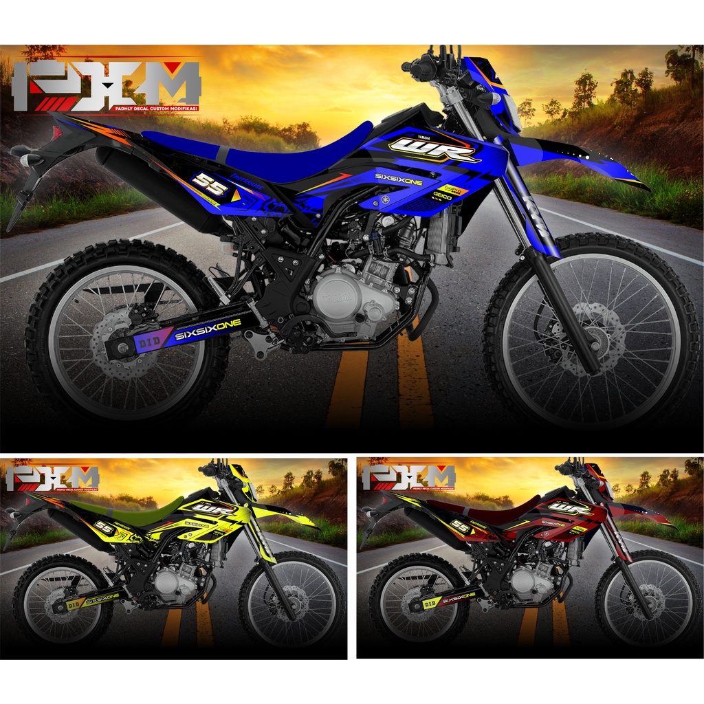 Jual Decal WR 155 Keren Fullbody Biru Hitam Dengan Pilihan warna lain ...