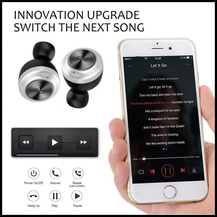 Jual EARPHONE BLUETOOTH 5.0 A6 BOS TWS EARBUDS / TRUE WIRELESS EARBUDS ...