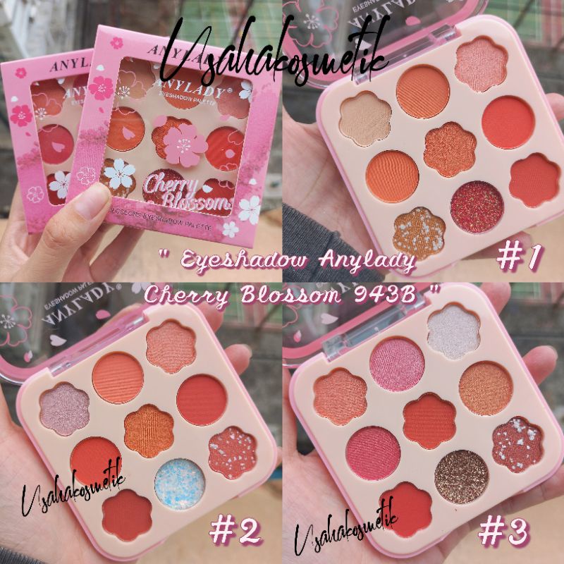Jual PROMO!! EYESHADOW ANYLADY 943B CHERRY BLOSSOM 9 WARNA SOFT MAKE UP ...