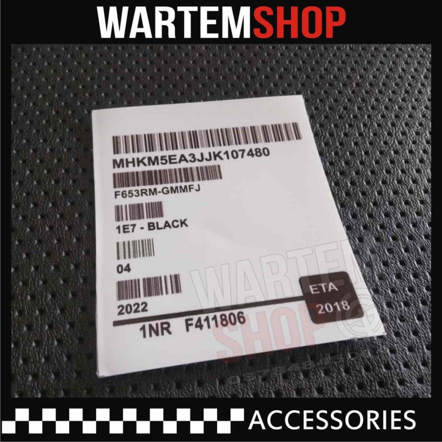 Jual Stiker Barcode Mobil Toyota 2018 Black | Shopee Indonesia