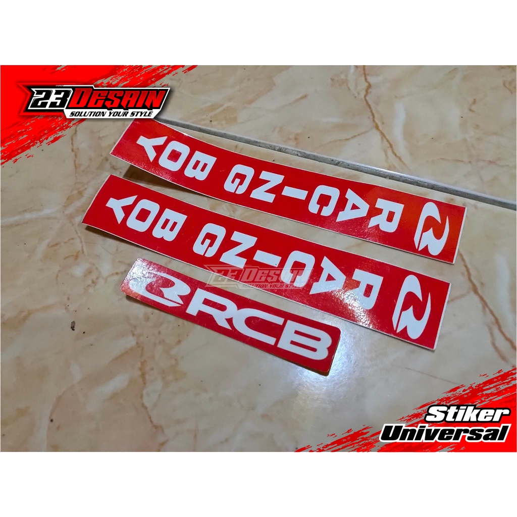 Jual Stiker racing boy rcb stiker rcb 1paket sticker racing boy shock ...