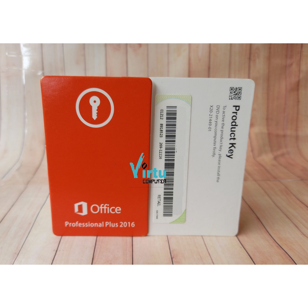 Jual Product Key Microsoft Office 2016 Pro Plus Card 1 PC | Shopee Indonesia
