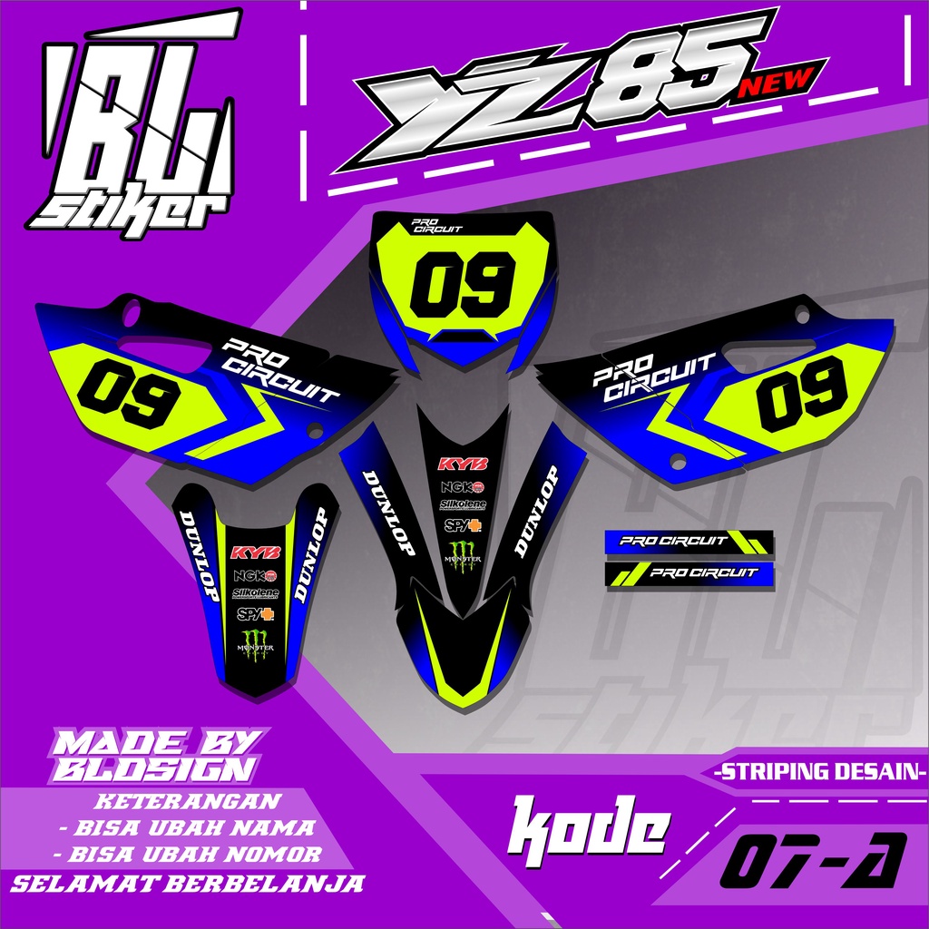 Jual Sticker Striping Yamaha YZ 85 New - Desain Simpel Minimalis ...