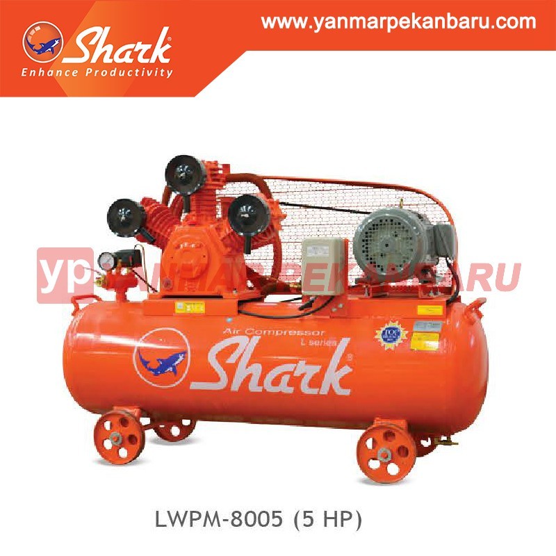 Jual Shark AIR COMPRESSOR - KOMPRESOR ANGIN 5 hp AUTO dinamo / electric ...