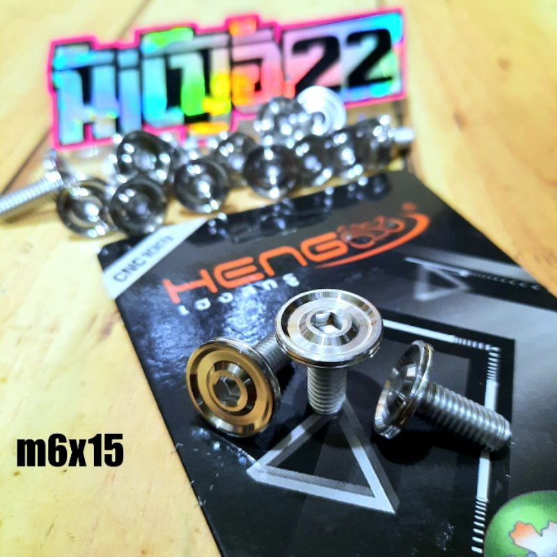 Jual probolt baut 10 payung model cnc AA 6x10 6x15 6x20 stainless matte 1cm 1,5cm 2cm original ...