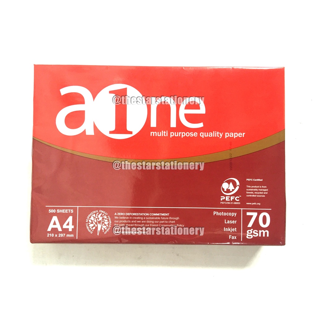 Jual (1 Pak) GROSIR Kertas HVS Aone A4 70 Gram / Kertas HVS Aone A4 70 Gram | Shopee Indonesia