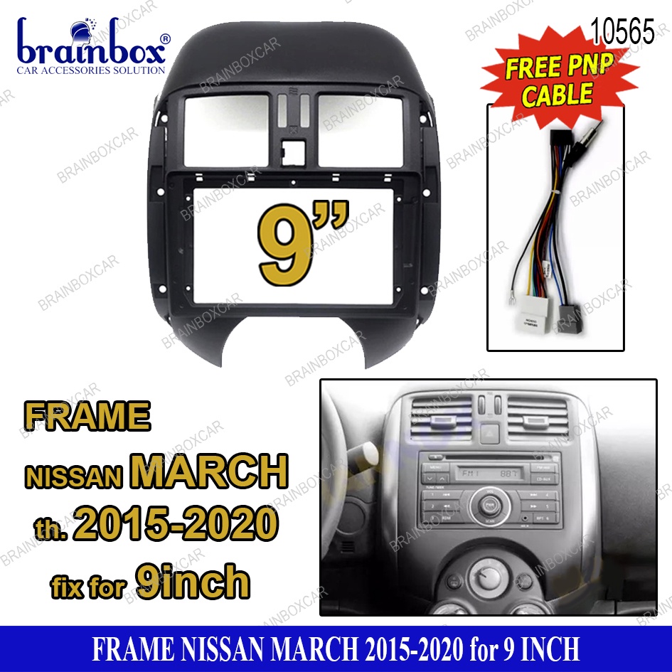 Jual Frame Head Unit Android Nissan March 9 Inch Bingkai Panel TV Mobil ...