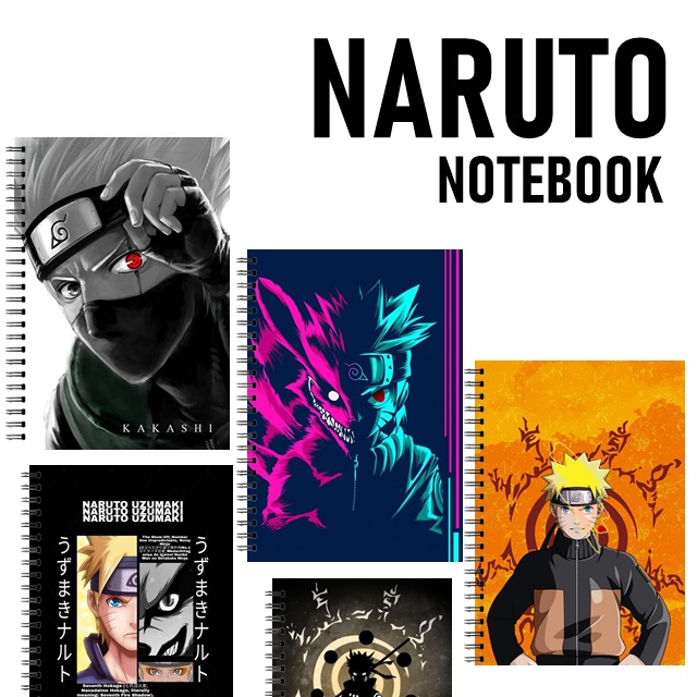 Jual Notebook Anime NARUTO Notebook A6 Spiral Notebook Kakashi Uchiha ...
