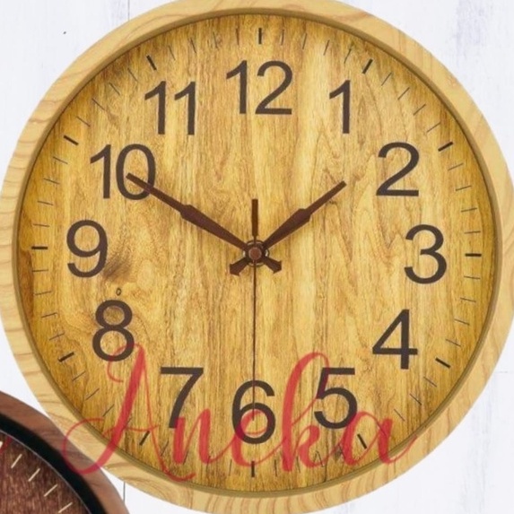 Jual JAM DINDING KAYU MODEL KAYU WARNA KAYU MUDA KAYU TUA KAYU KOTAK PT ...