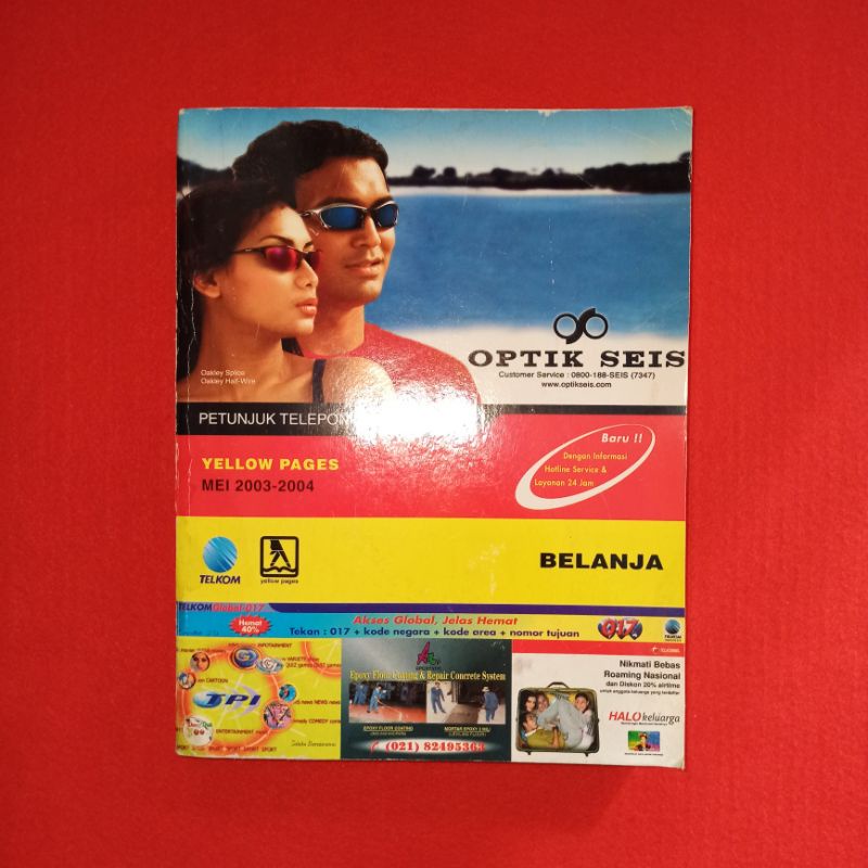 Jual Buku telepon / petunjuk telepon YELLOW PAGES JAKARTA 2003-2004 ...
