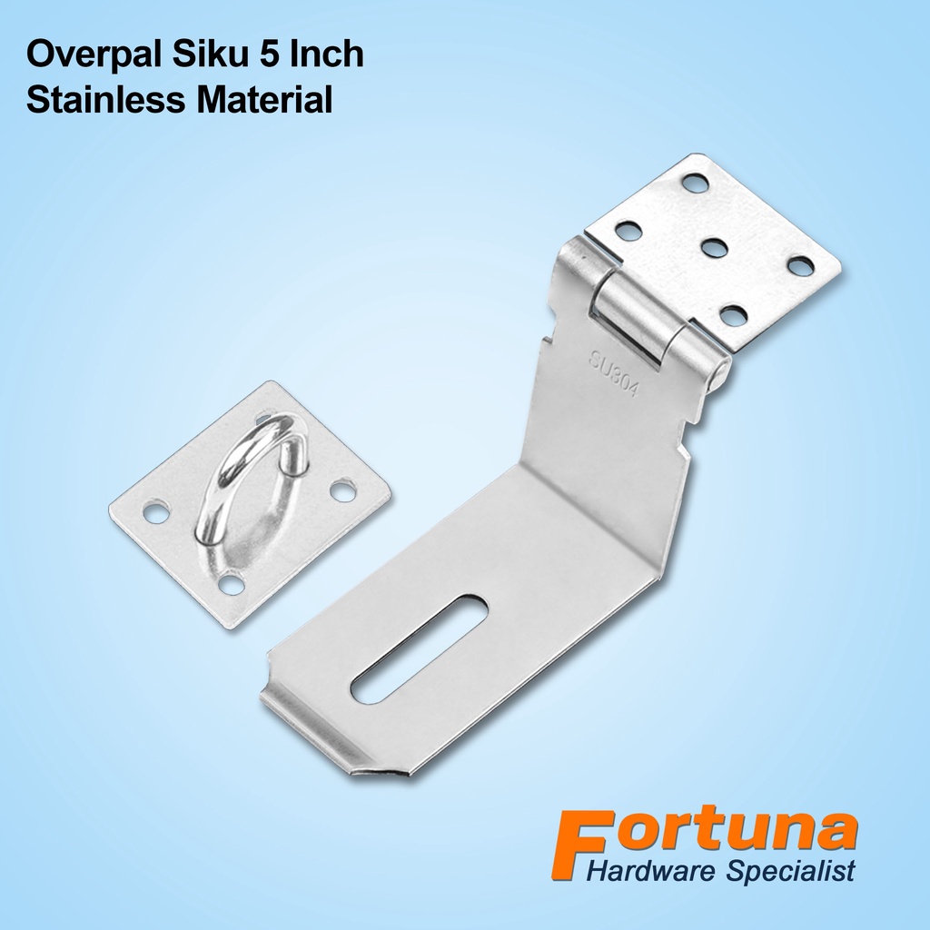 Jual FORTUNA Overpal Siku Besar 5 Inch / Kunci Pintu Overpal SUS 304 ...