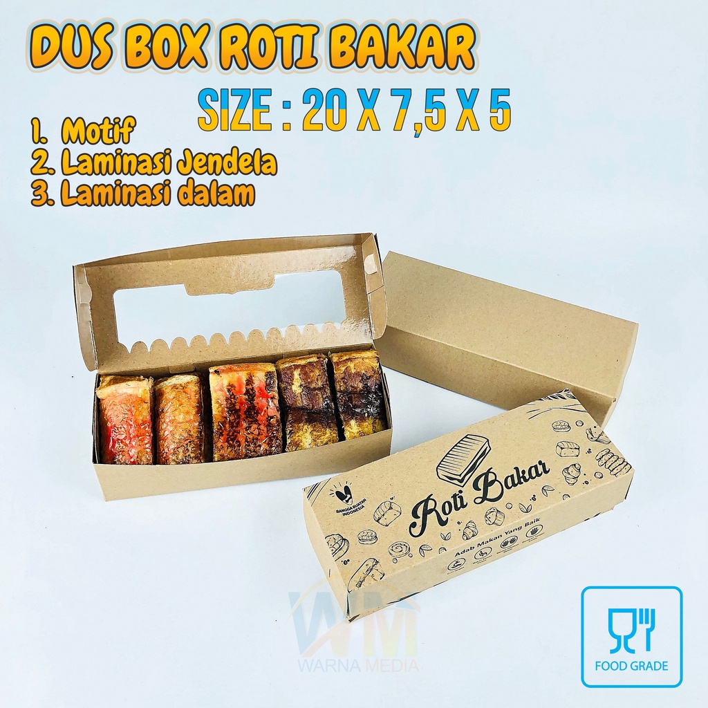 Jual Dus Roti Bakar Bandung / Kotak Roti Bakar / Dus Box Roti Bakar ...
