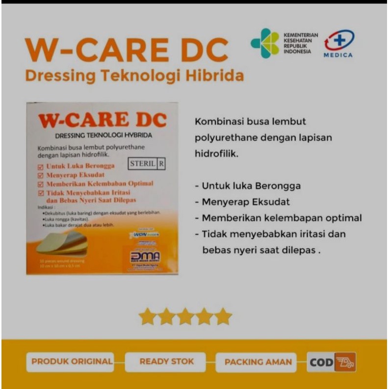 Jual w-care dc dresing teknologi hibrida harga 1 pcs | Shopee Indonesia
