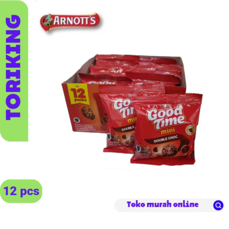 Jual BISKUIT GOOD TIME MINI DOUBLE COKLAT (1Box isi 12pcs @18 gr ...