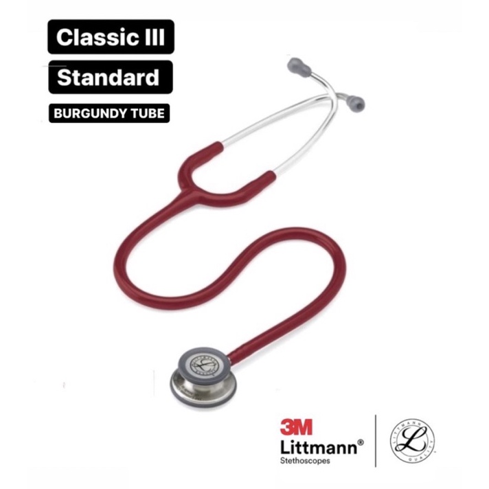 Jual Stetoskop 3M Littmann Classic III Burgundy Tube ( Littman ...