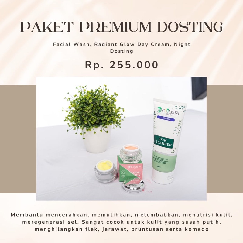 Jual Paket premium extra glow colista skincare | Shopee Indonesia