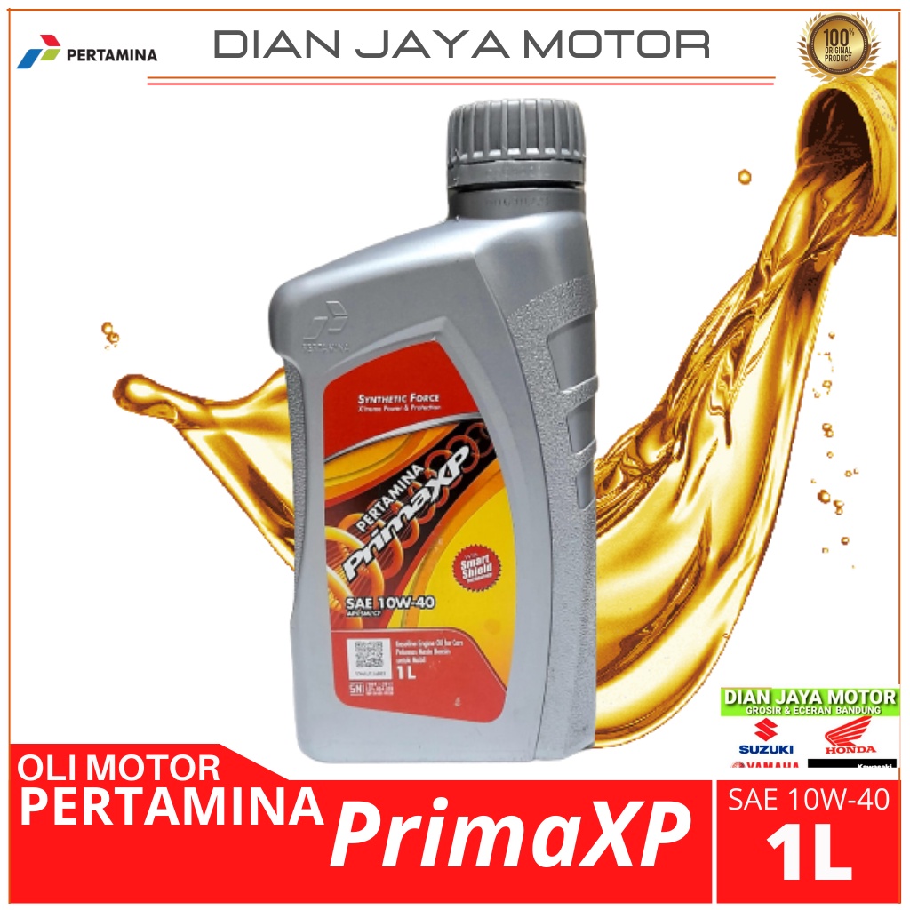Jual PRIMA XP SAE 10W-40 OLI MESIN PRIMA XP 1LITER PERTAMINA PRIMAXP 10W-40 | Shopee Indonesia