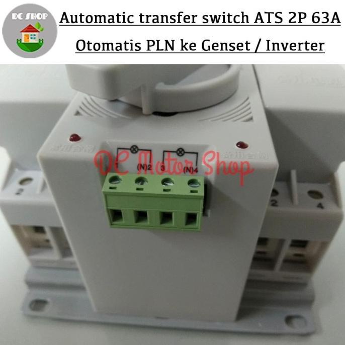 Jual Automatic Transfer Switch Ats 2P 63A Otomatis Pln Ke Genset Inverter | Shopee Indonesia