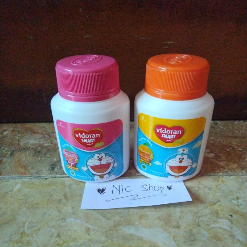 Jual Vidoran Smart Vitamin Orange / Strawberry isi 25 tablet untuk Anak ...