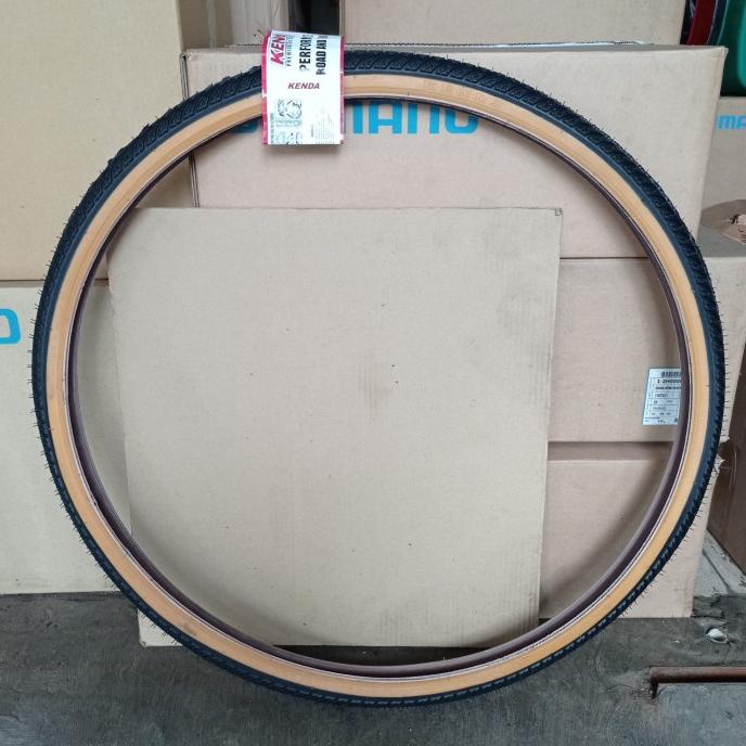 Jual Ban Luar 700C 700 X 38/38C 700X38 700X38C Kenda Gum Tan Wall Tanwall | Shopee Indonesia