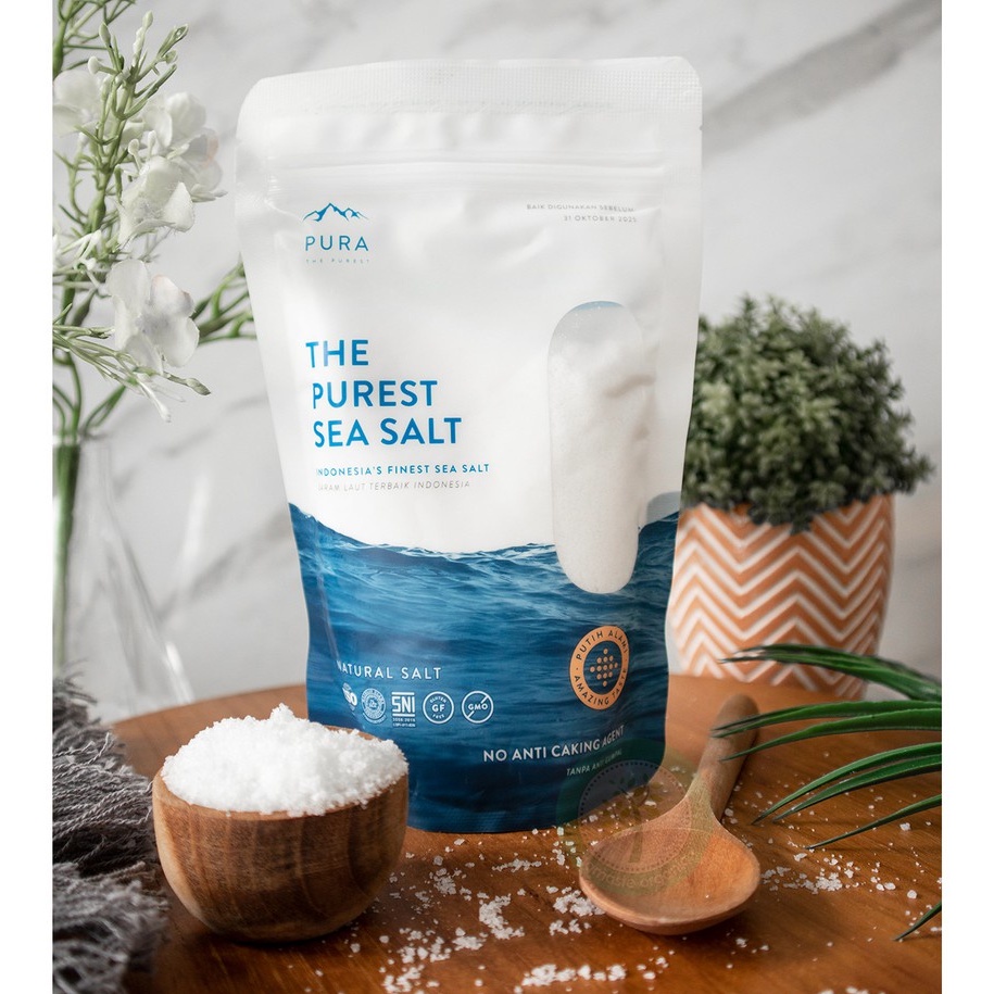 Jual Pura Purest Sea Salt / Garam Laut Natural 300gr | Shopee Indonesia
