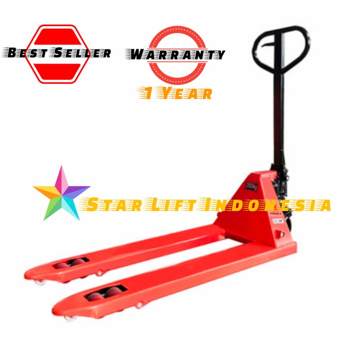 Jual Jual Hand Pallet Jack 2000 kg - Hand Forklift 2 Ton Garpu Besar ...