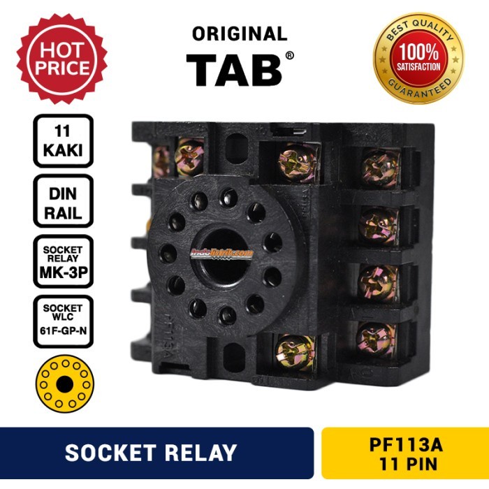 Jual Socket Relay 11 Pin TAB PF113A | Shopee Indonesia
